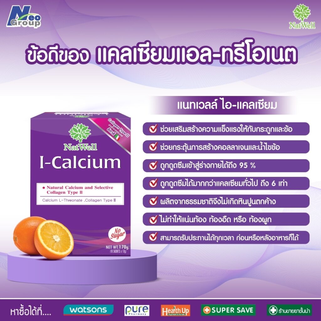 Natwell I- Calcium (โปร 3 กล่อง) - Vitanova